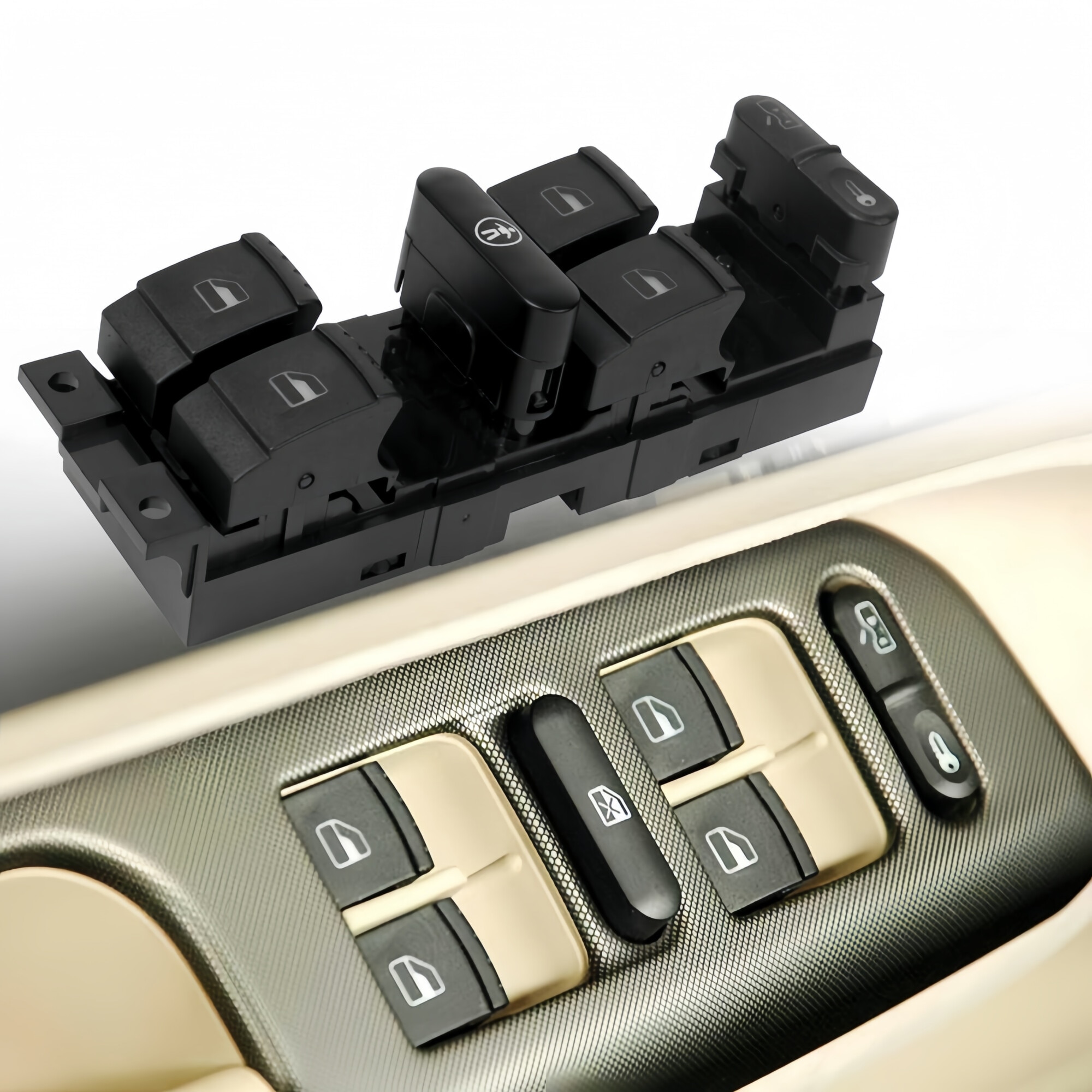 Bloc butoane comutator comanda geam fara rama, Pentru Volkswagen Golf 4 ...