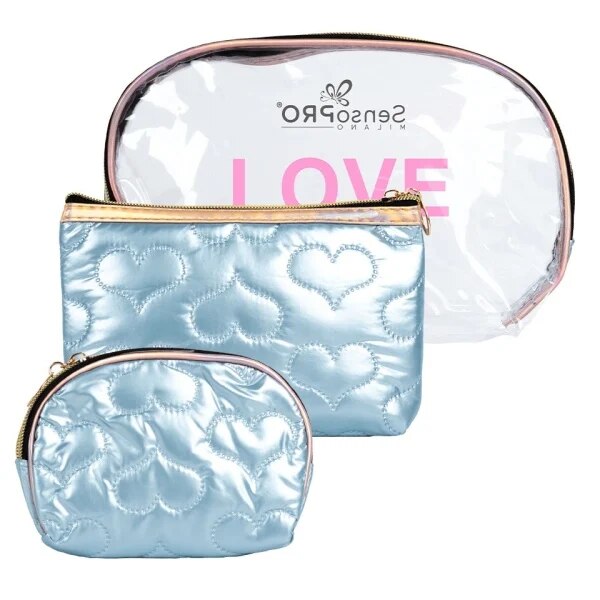 Portfard Cosmetice SensoPRO Milano - Travel Story, set 3 bucati ...