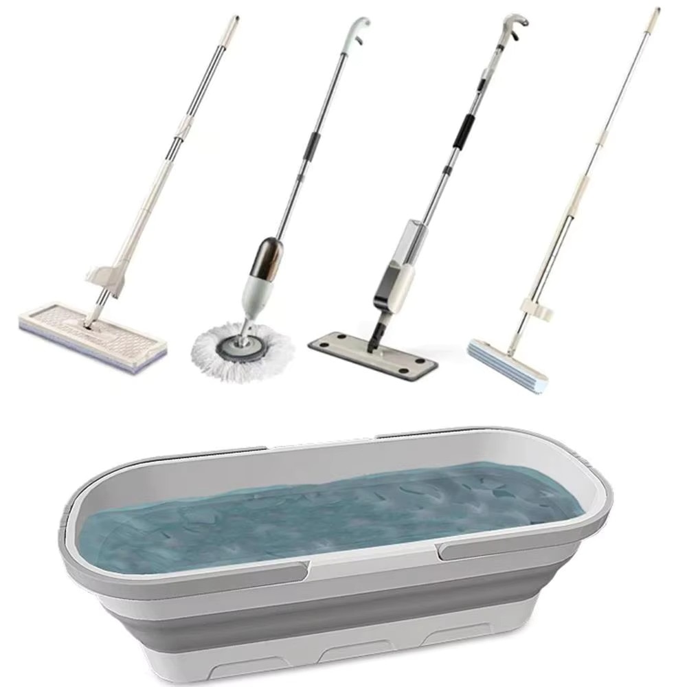 Lighean pliabil multifunctional din plastic, awwaline, alb/gri, 10 ...