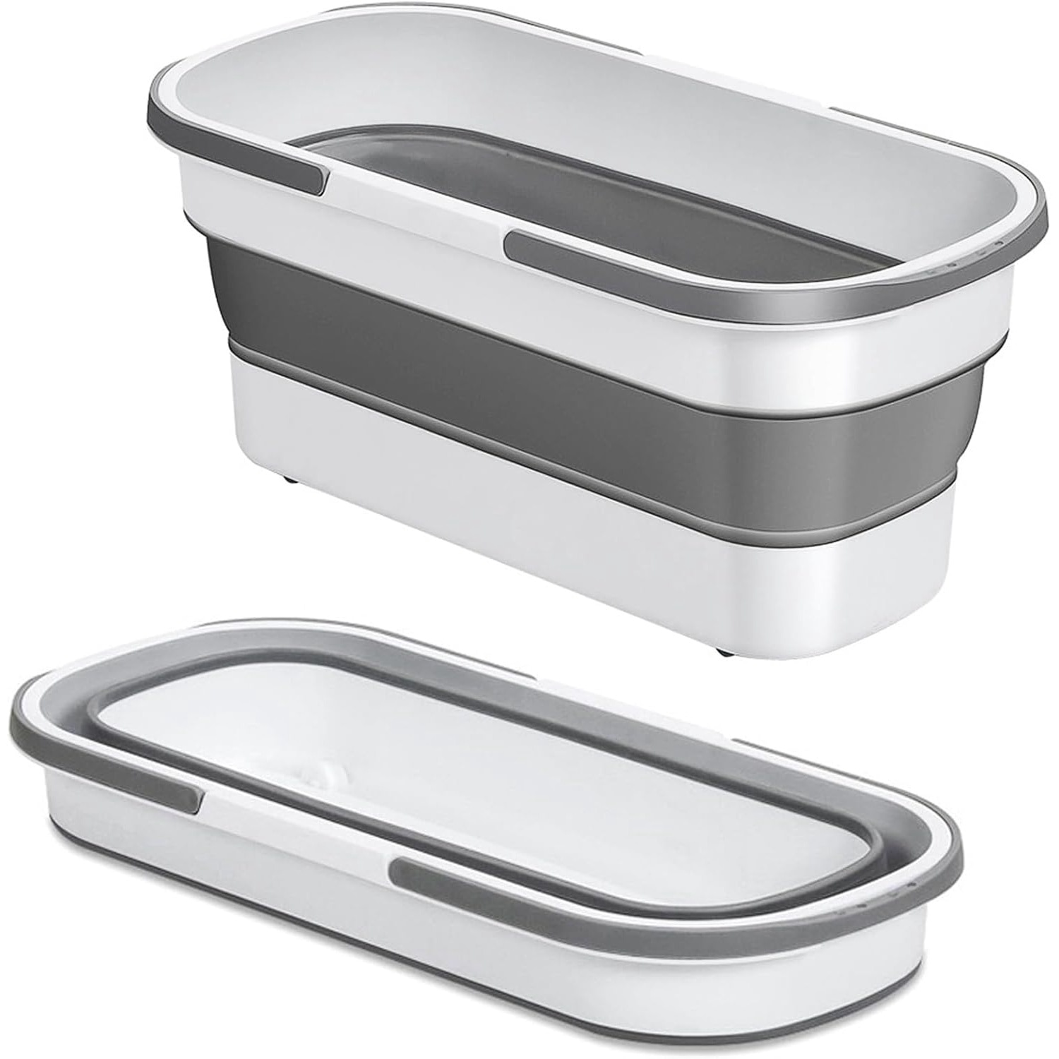 Lighean pliabil multifunctional din plastic, awwaline, alb/gri, 10 ...