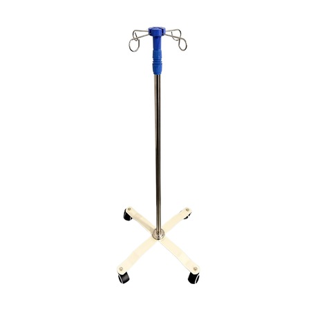 Stativ de perfuzii cu cadru inox si 4 carlige, 4 roti, P28 IV - eMAG.ro