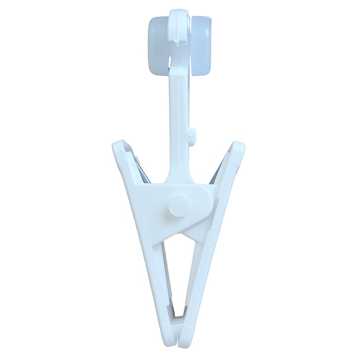 Set 100 cleme plastic sistem prindere crocodil cu rotita rola mica ...