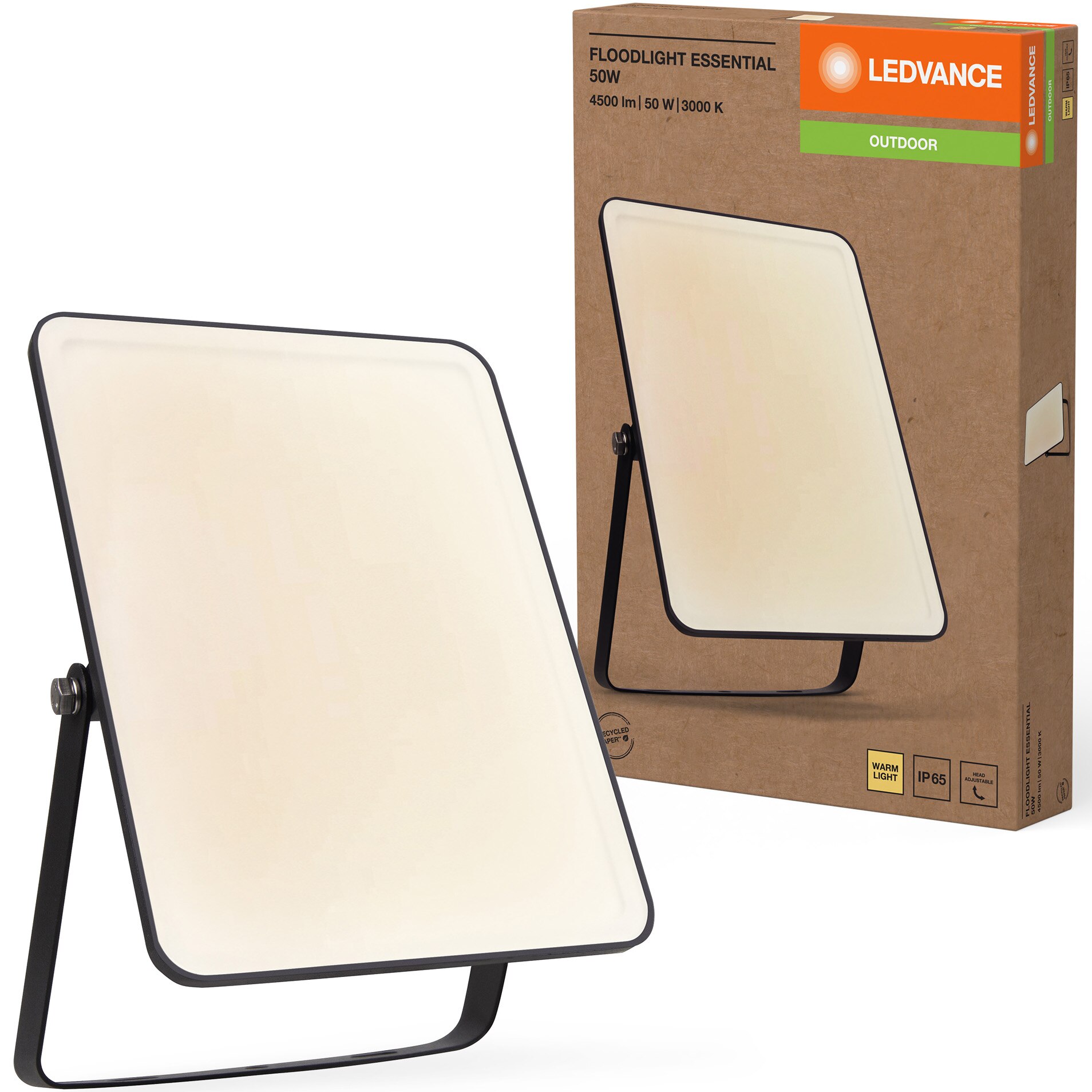 LEDVANCE Essential LED reflektor, 50W, 4500 lm, meleg fény (3000K ...