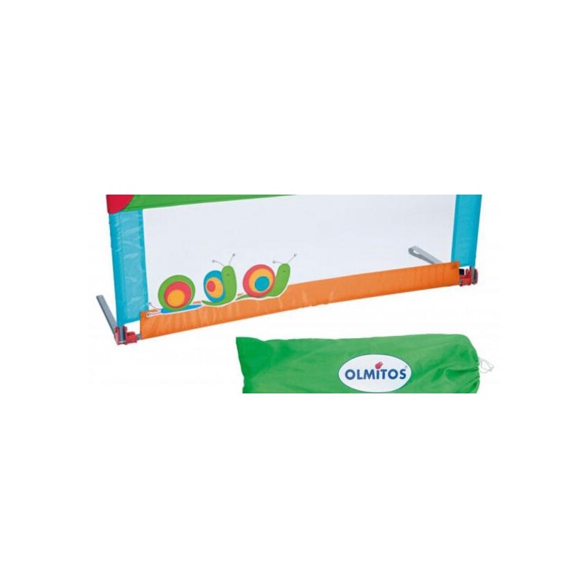 Bariera de protectie pliabila Olmitos, 130cm, pentru patut, model Snail ...