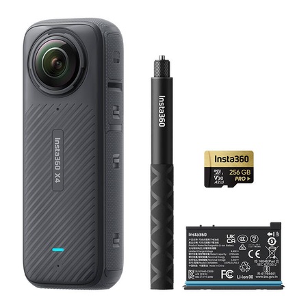 Камера Insta360 X4, 8K, 72MP, 256GB карта, селфи стик 114см - eMAG.bg