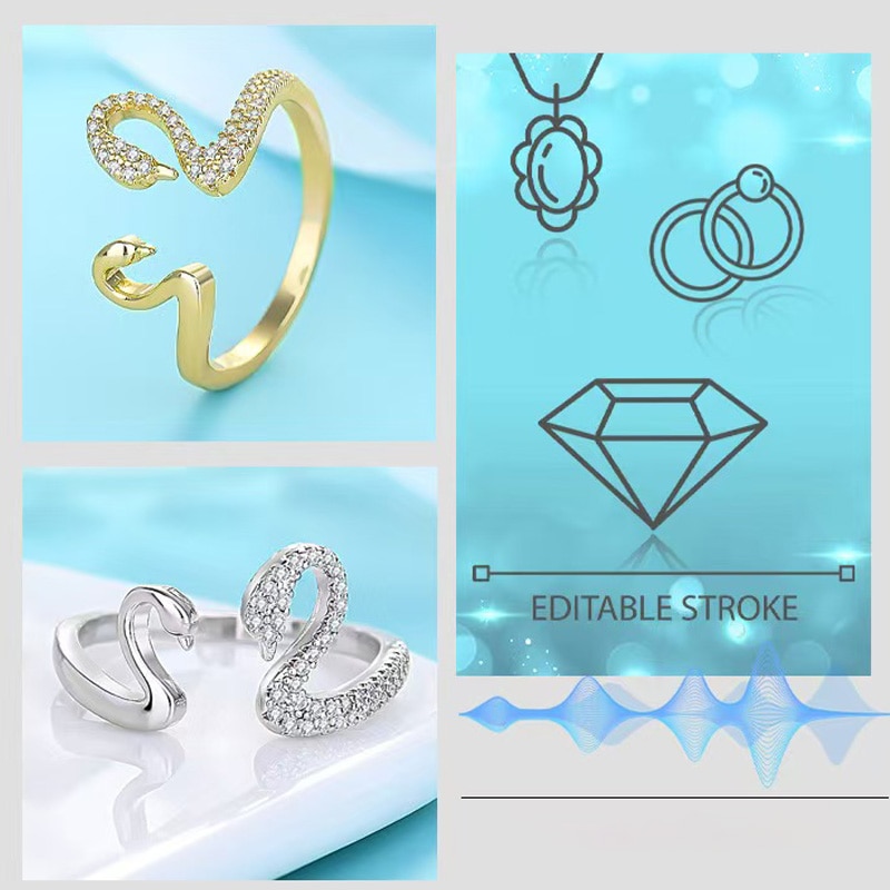 Inel artistic pentru femei, argint electroplacat cu design cap de ...