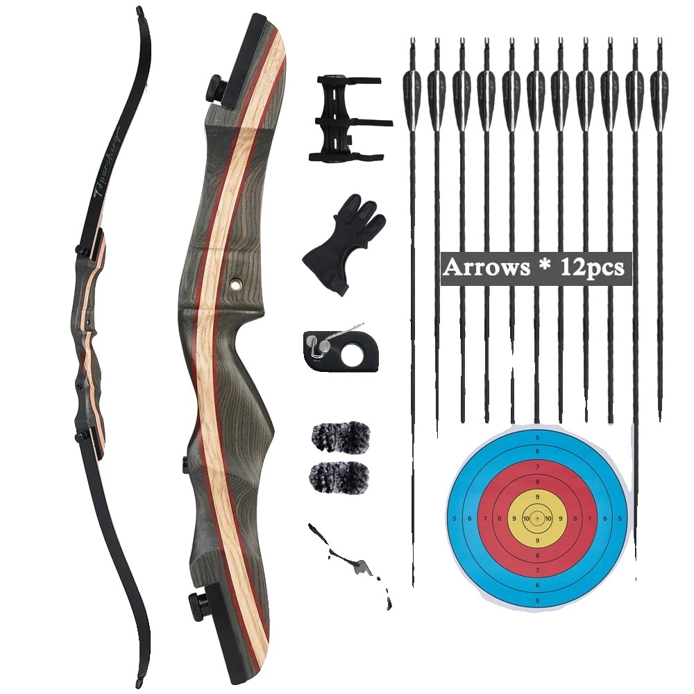 Set arc recurve greutate de tragere reglabila, accesorii complete ...