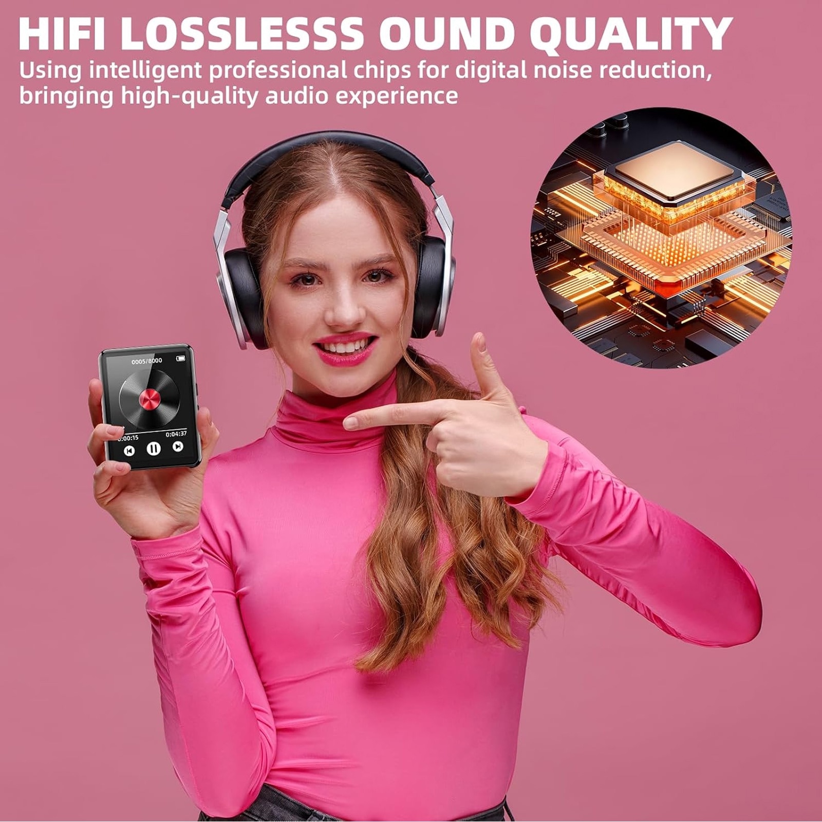 Player MP3/MP4 Cu Touchscreen, SINBINTA, Bluetooth 4.2, Ecran 2.4 inch ...