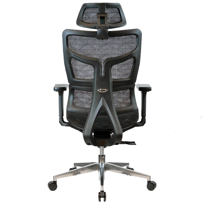 Scaun Ergonomic ErgoTech Pro, Cadru Negru, Plasa Neagra - eMAG.ro