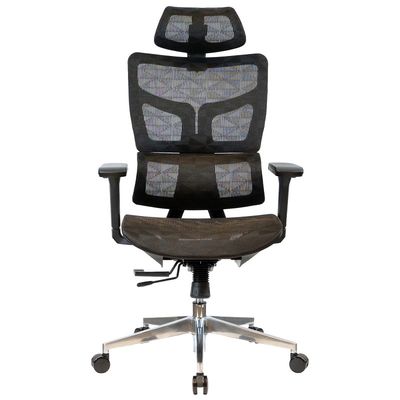 Scaun Ergonomic ErgoTech Pro, Cadru Negru, Plasa Neagra - eMAG.ro