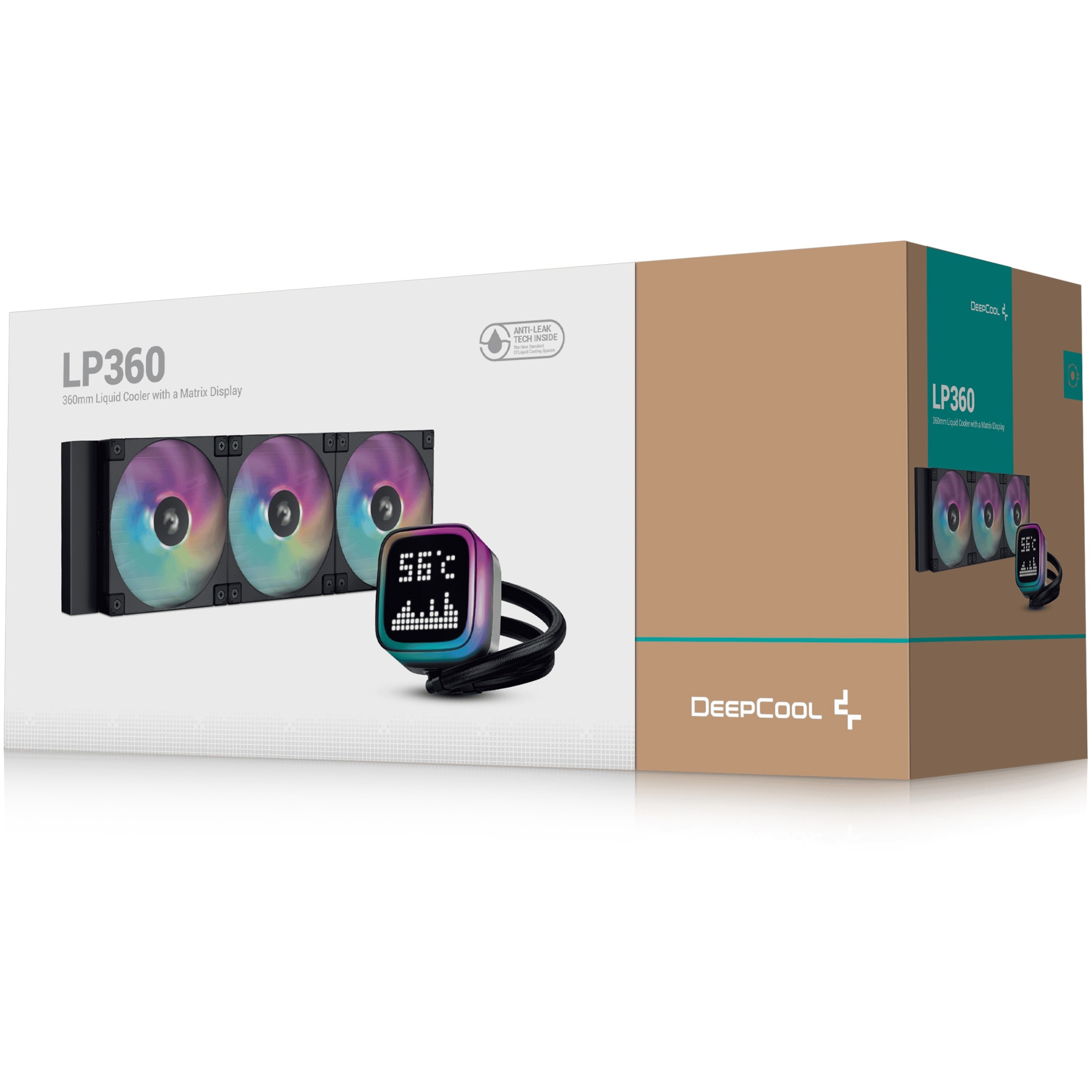 Cooler Procesor DEEPCOOL LP360 ARGB BLACK - eMAG.ro