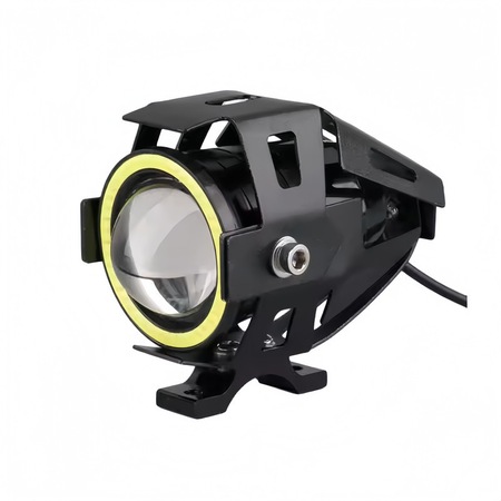 Proiector led U7 angel eyes, Pentru ATV sau moto, avand 2 faze si ...
