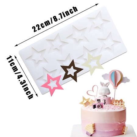 Forma Matrita din Silicon Decoratiuni Ciocolata Stea - eMAG.ro