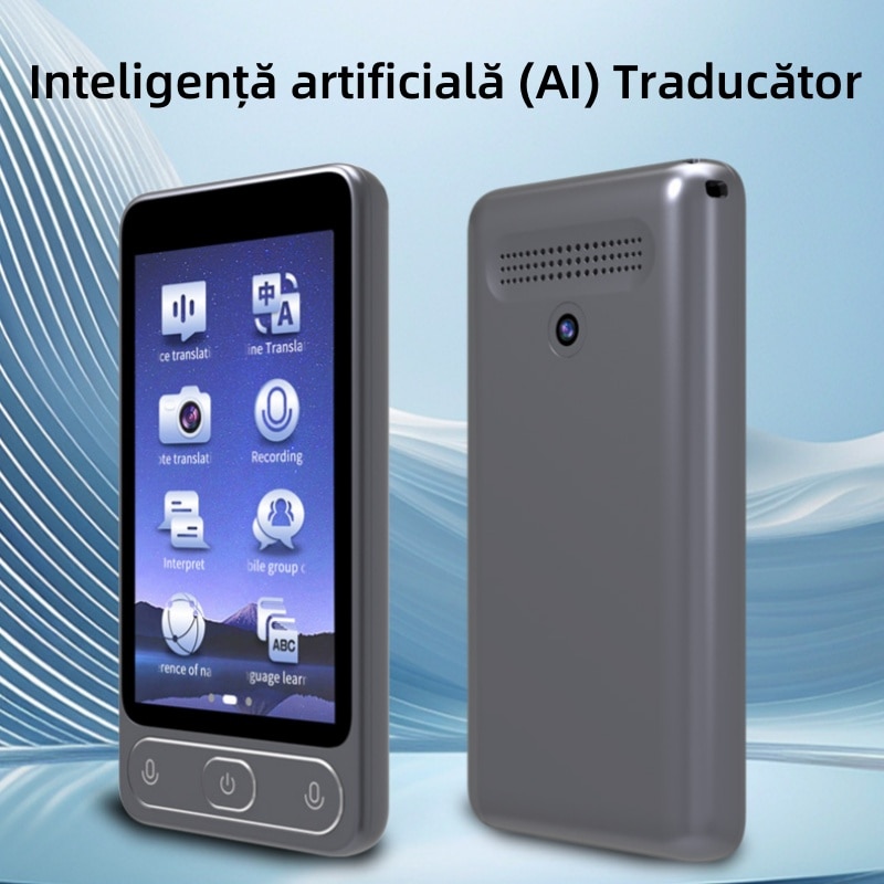 Traducator cu inteligenta artificiala (AI), 138 de limbi, ecran tactil ...
