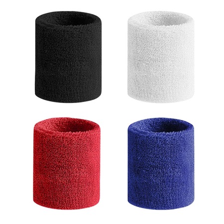 Set 4 mansete sport, Bumbac/Spandex, Multicolor - eMAG.ro