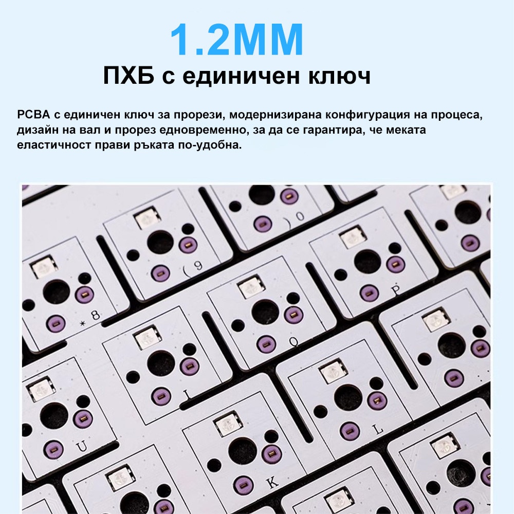 Механична клавиатура AULA F75, гейминг, черна, Bluetooth 5.0 връзка ...