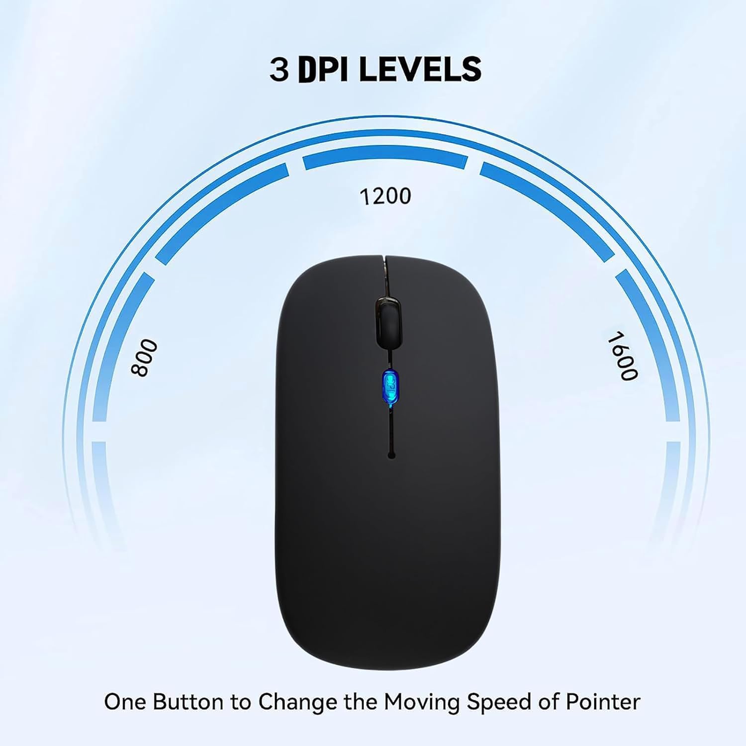 iNext 2.4G és Bluetooth kétmódusú vezeték nélküli optikai egér, RGB ...