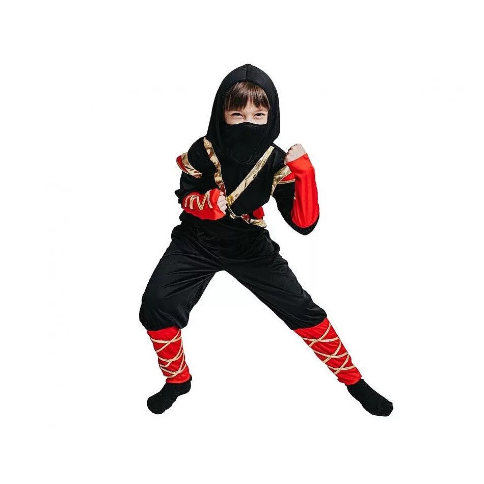 Costum carnaval, Amscan, Brave Ninja 130/140 cm - eMAG.ro