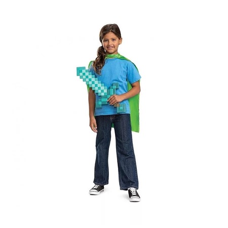 Set sabie si mantie Amscan, Minecraft din 2 piese - eMAG.ro