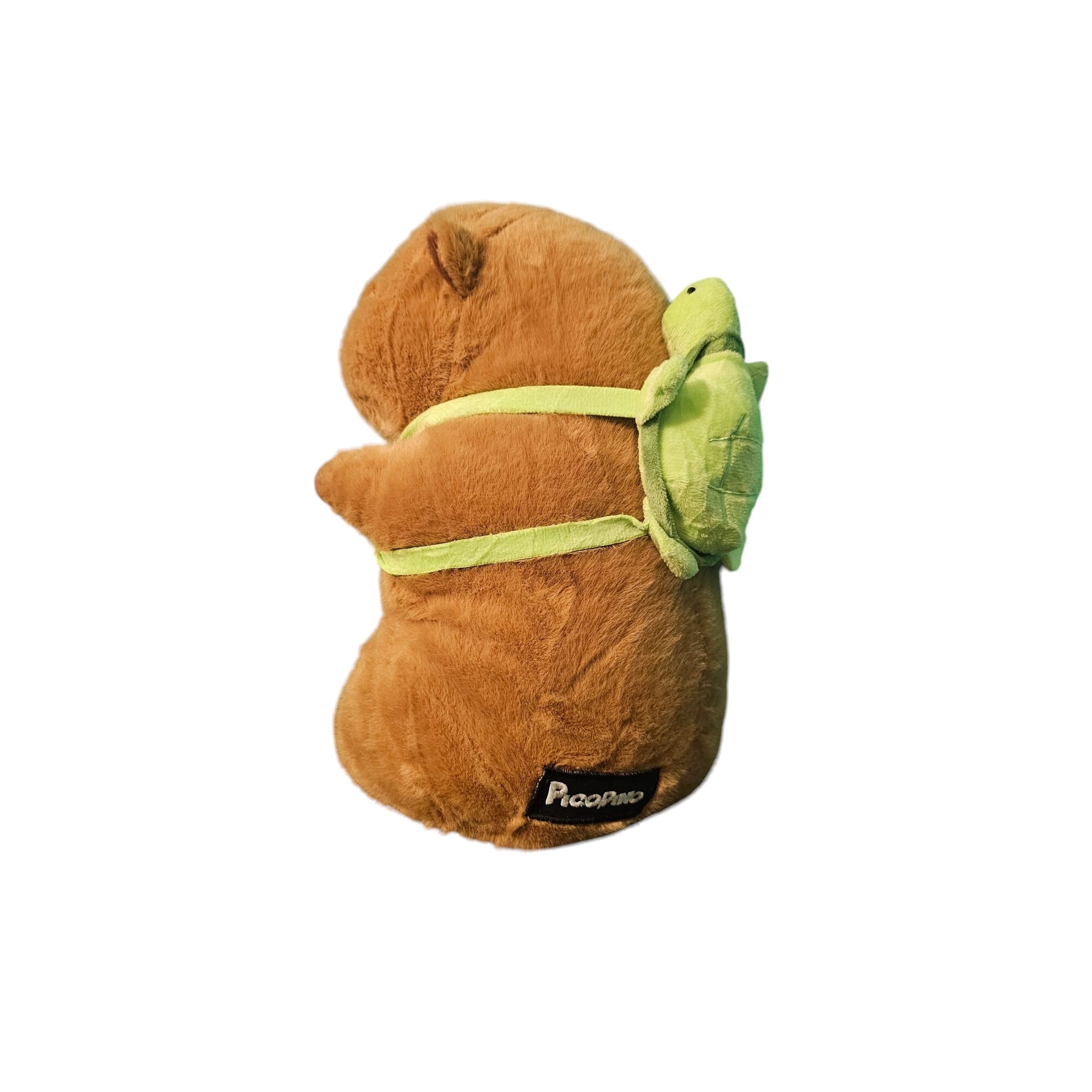 Jucarie de plus Capibara cu rucsac detasabil, 27cm, maro/verde - eMAG.ro