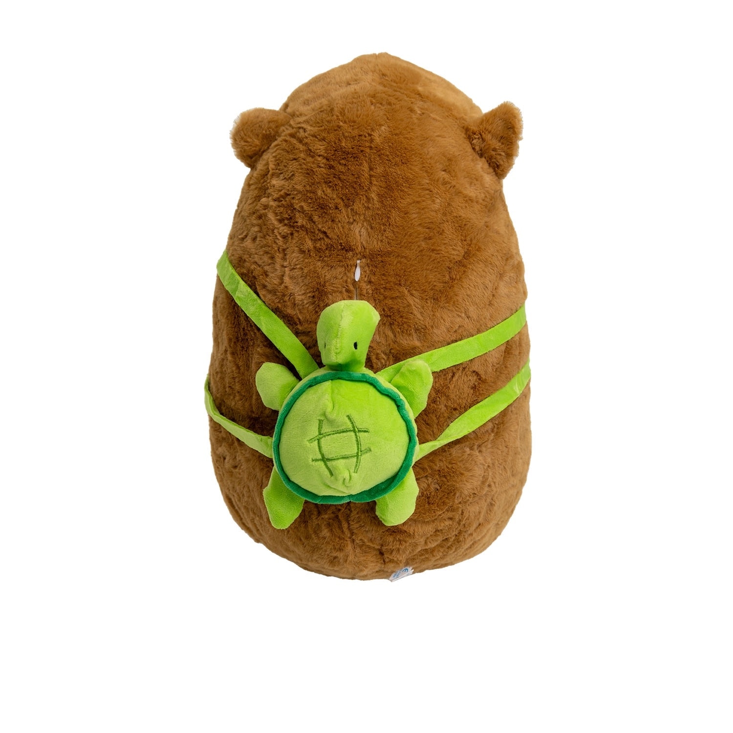 Jucarie de plus Capibara cu rucsac detasabil, 47cm, maro/verde - eMAG.ro