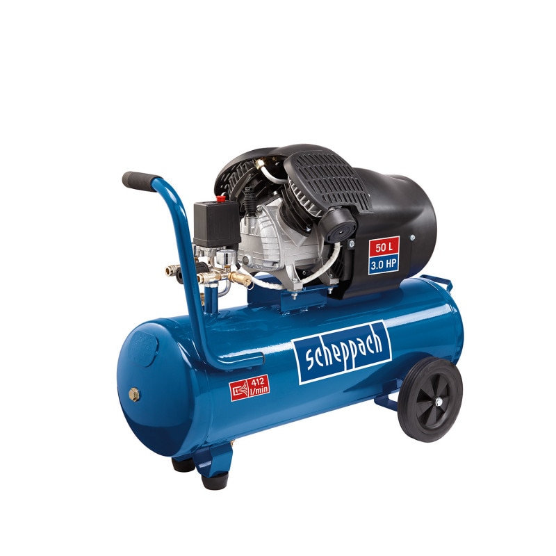 Двуцилиндров компресор Scheppach HC53DC, 50л, 2200 W97 dB - eMAG.bg