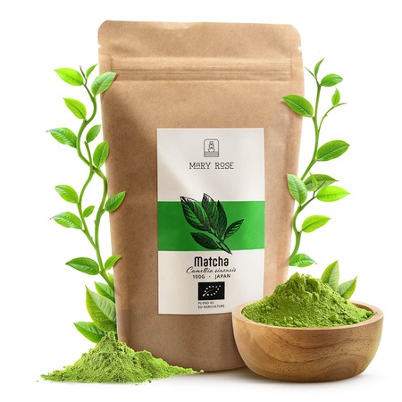 Ceai Matcha Pulbere, Bio Verde Mary Rose Japonez, Premium, 100 g - eMAG.ro