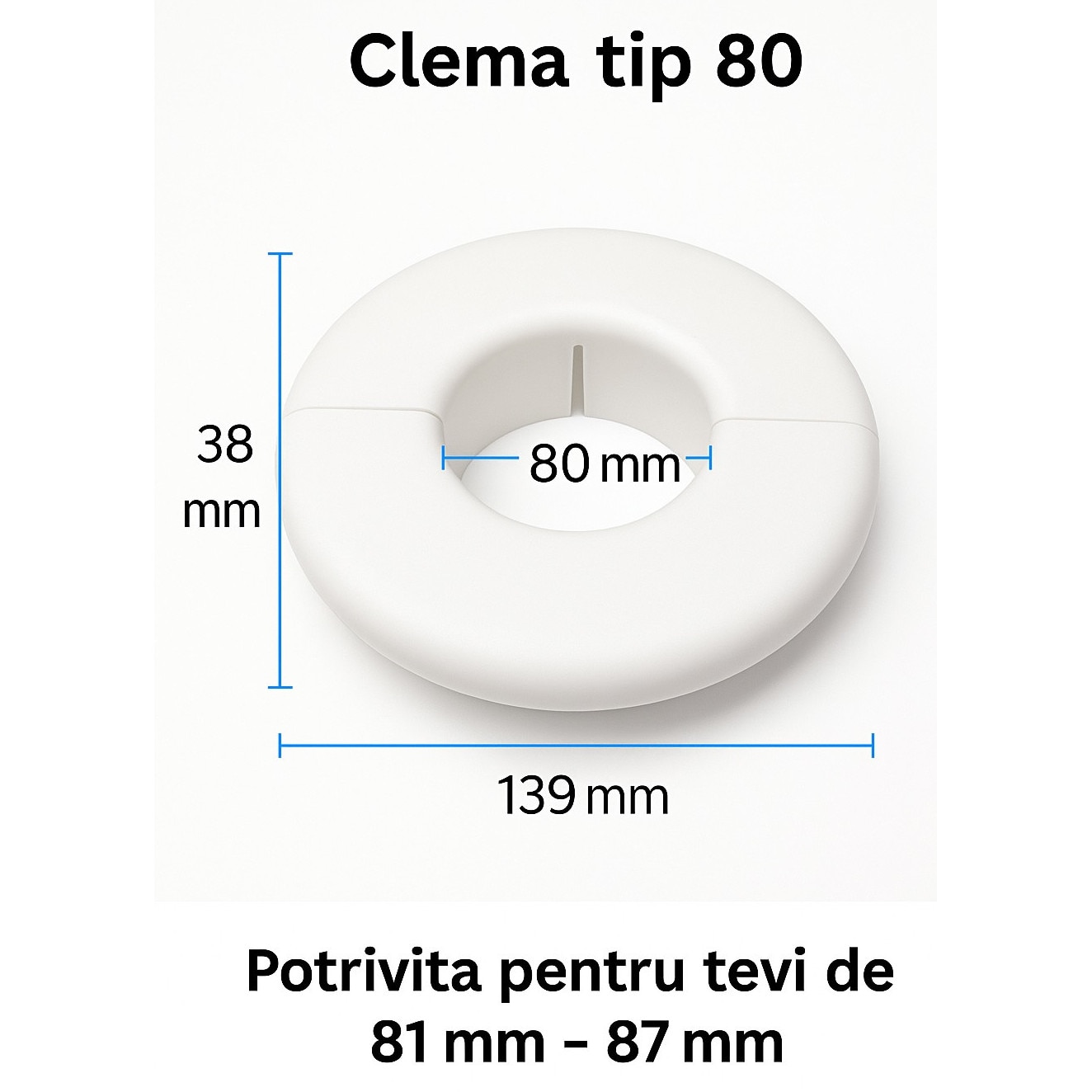 Capac decorativ Bedex® pentru aer conditionat AC, mascare teava si ...