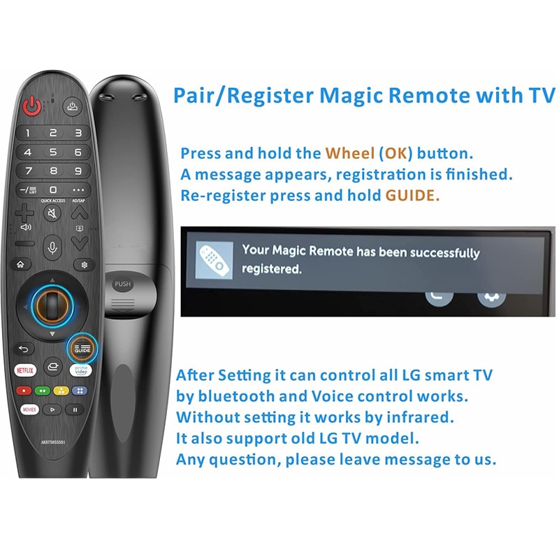 Telecomanda universala, Compatibil cu LG Magic Remote, OLED W9, E9, C9 ...