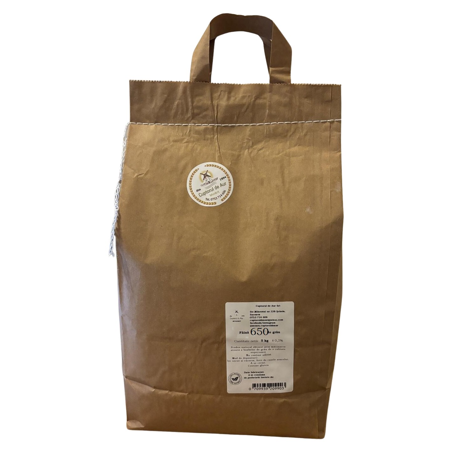 Faina INTEGRALA de grau tip 1350, Cuptorul de aur, punga 5 kg - eMAG.ro