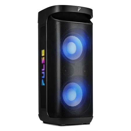 Boxa portabila cu acumulator, IPX4, LED, 2x10", 200W RMS, Bluetooth/USB ...