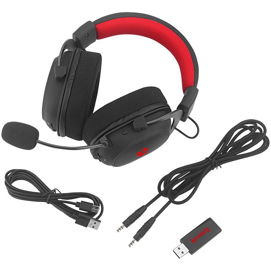 Casti gaming Redragon ZeusX Pro 7.1, wireless, bluetooth, Negru - eMAG.ro