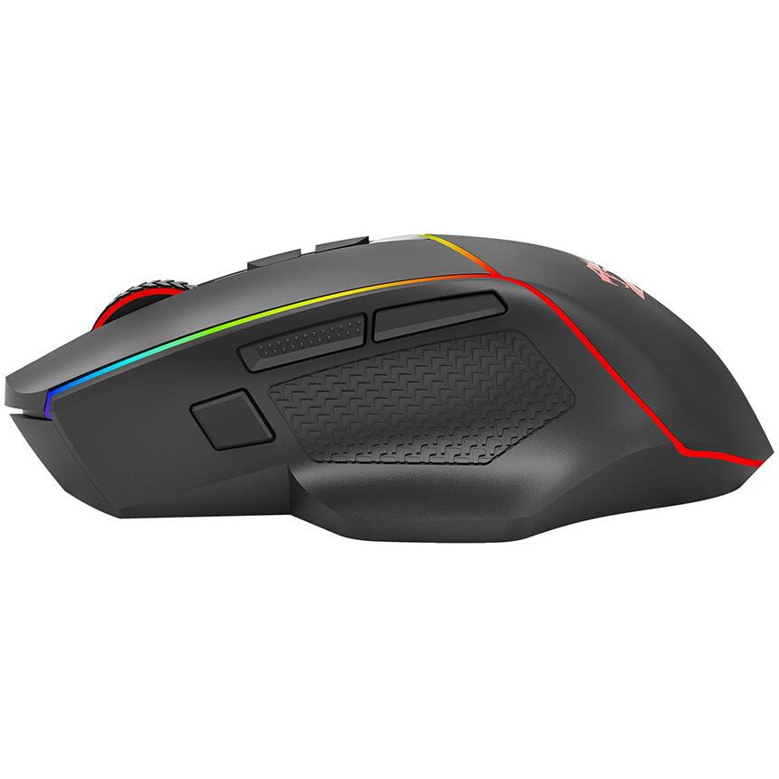Mouse gaming Redragon Axe Pro, bluetooth, wireless, cu fir, iluminare ...