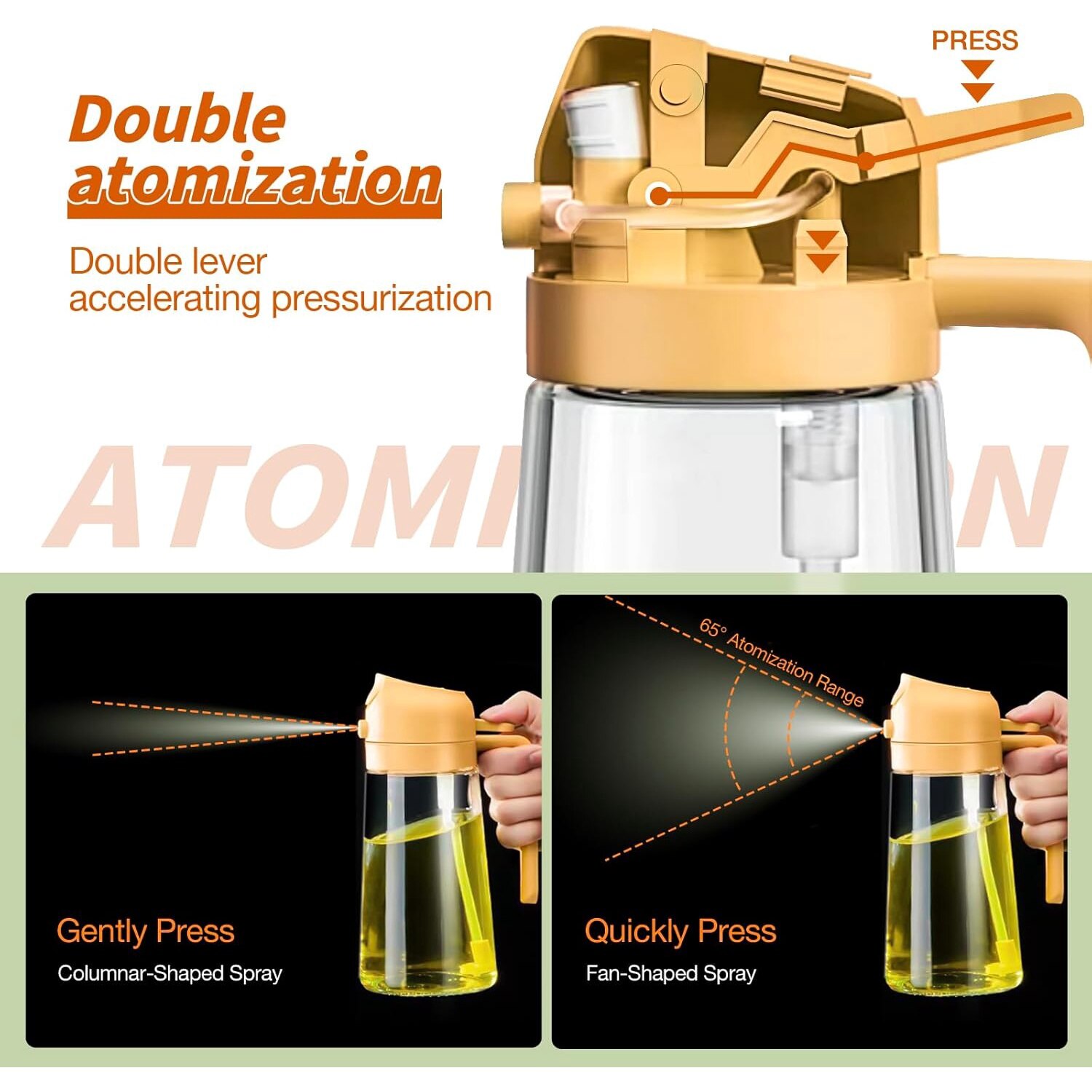 Set 2 Pulverizatoare pentru Ulei sau alte lichide 2 in 1 Aurov ...