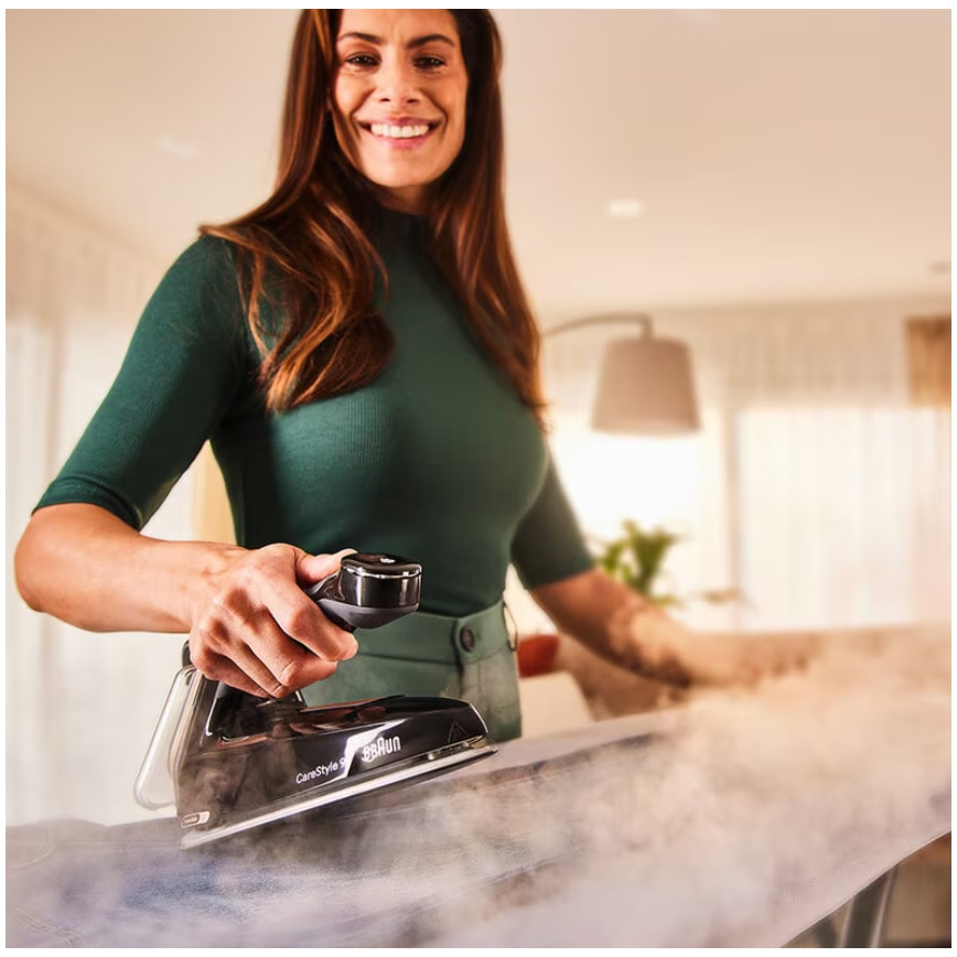 Statie de calcat Braun CareStyle 9 IS9090BK, 2700W, 9 bari, abur ...