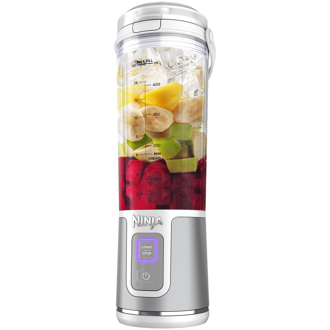 Преносим блендер Ninja Blast BC151EUWH, Капацитет 530 мл, Повече от 10 ...