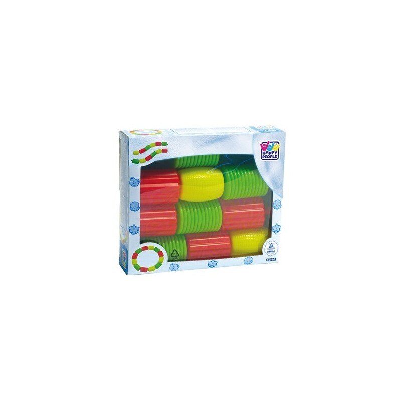 Lantisor plastic bebe 12 piese - Happy People - eMAG.ro