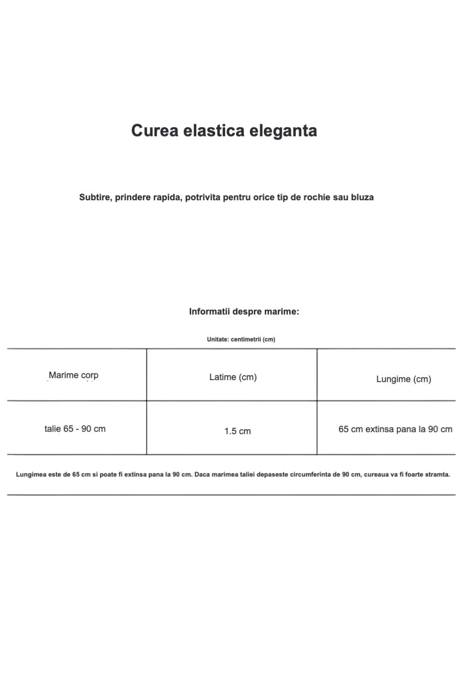 Curea eleganta pentru talie 65-90 cm, elastica, cu design de perle ...