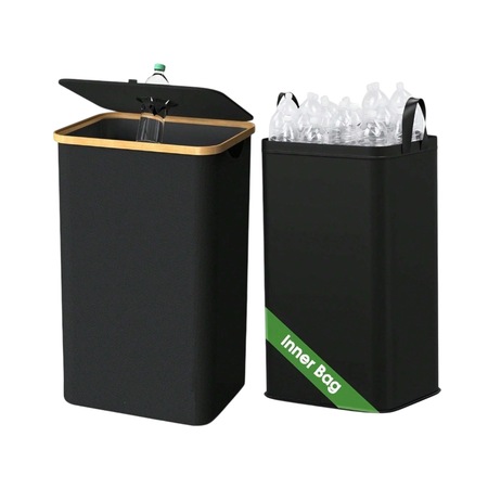 Cos de reciclare din material textil pentru sticla, plastic si deseuri ...