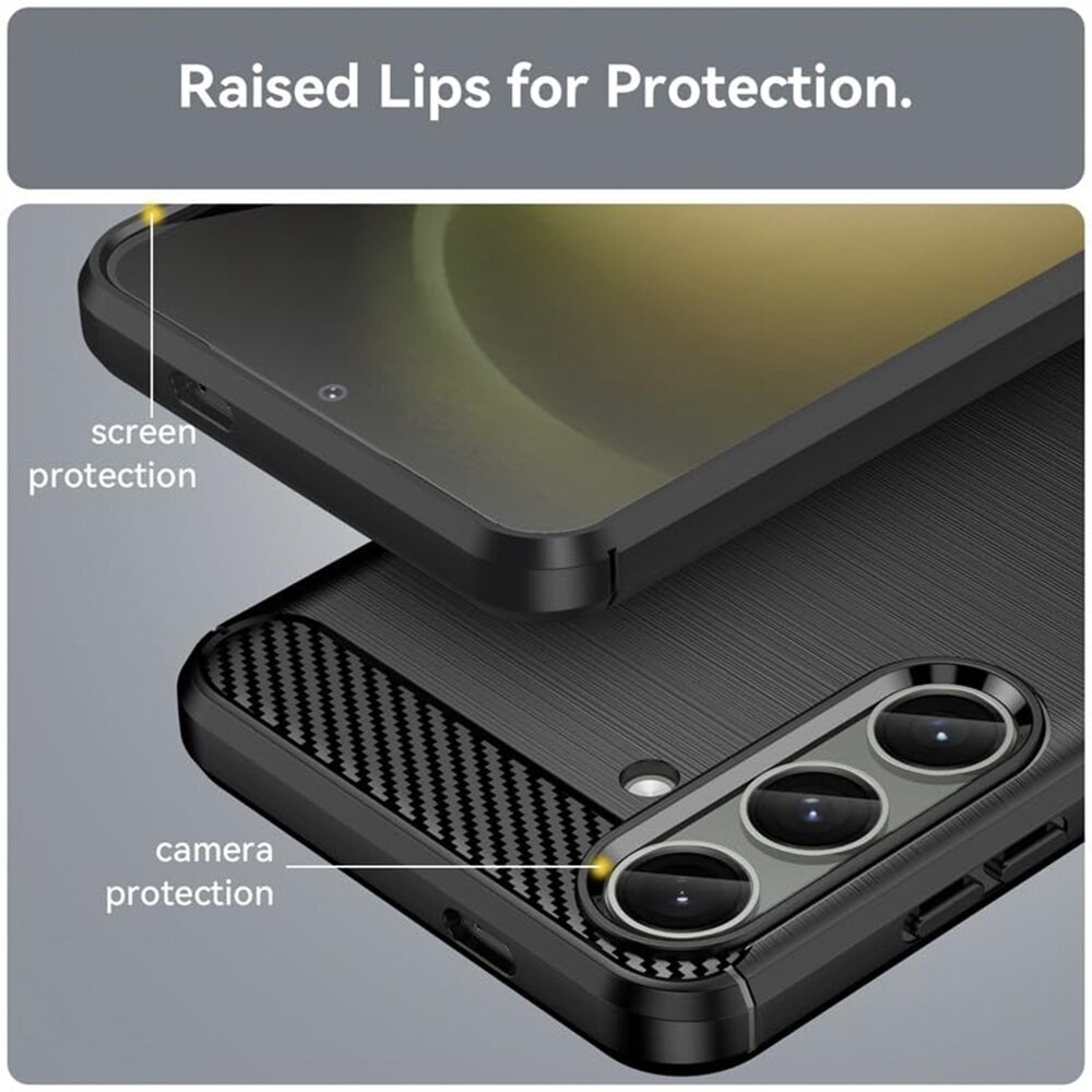 Кейс за Samsung Galaxy S25 TPU Commando Carbon Black - eMAG.bg