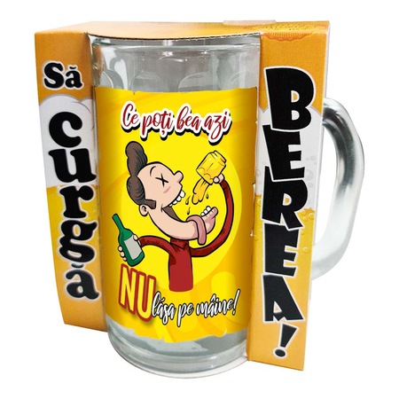 Halba personalizata cu mesaj "Ce poti bea azi, Nu lasa pe maine", 400 ...