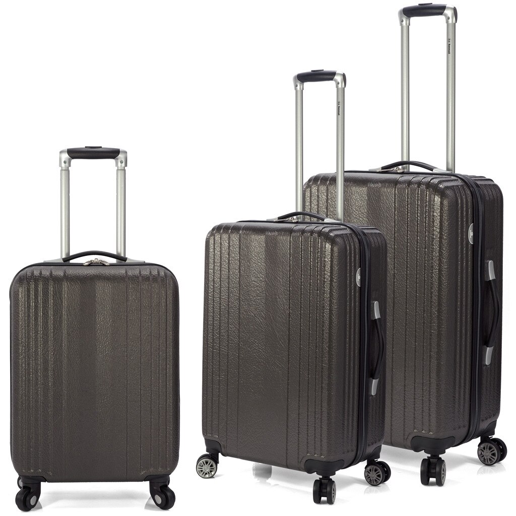 Set Troler ABS 4 Roti Duble BENZI BZ 4873 3 Piese Antracit - eMAG.ro