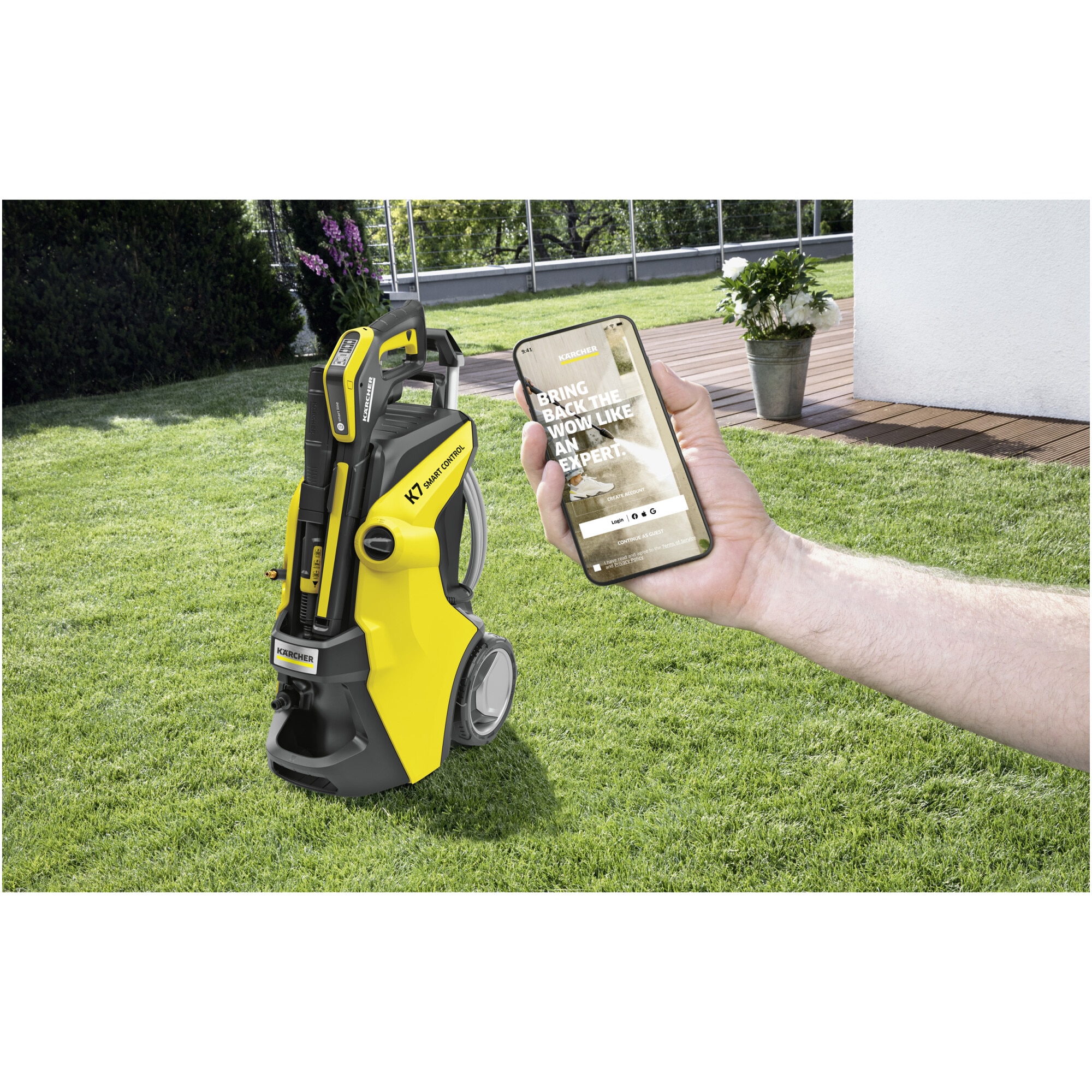 Aparat de spalat cu presiune Karcher K7 Smart Control Flex, putere 3000 W, motor racit cu apa ...