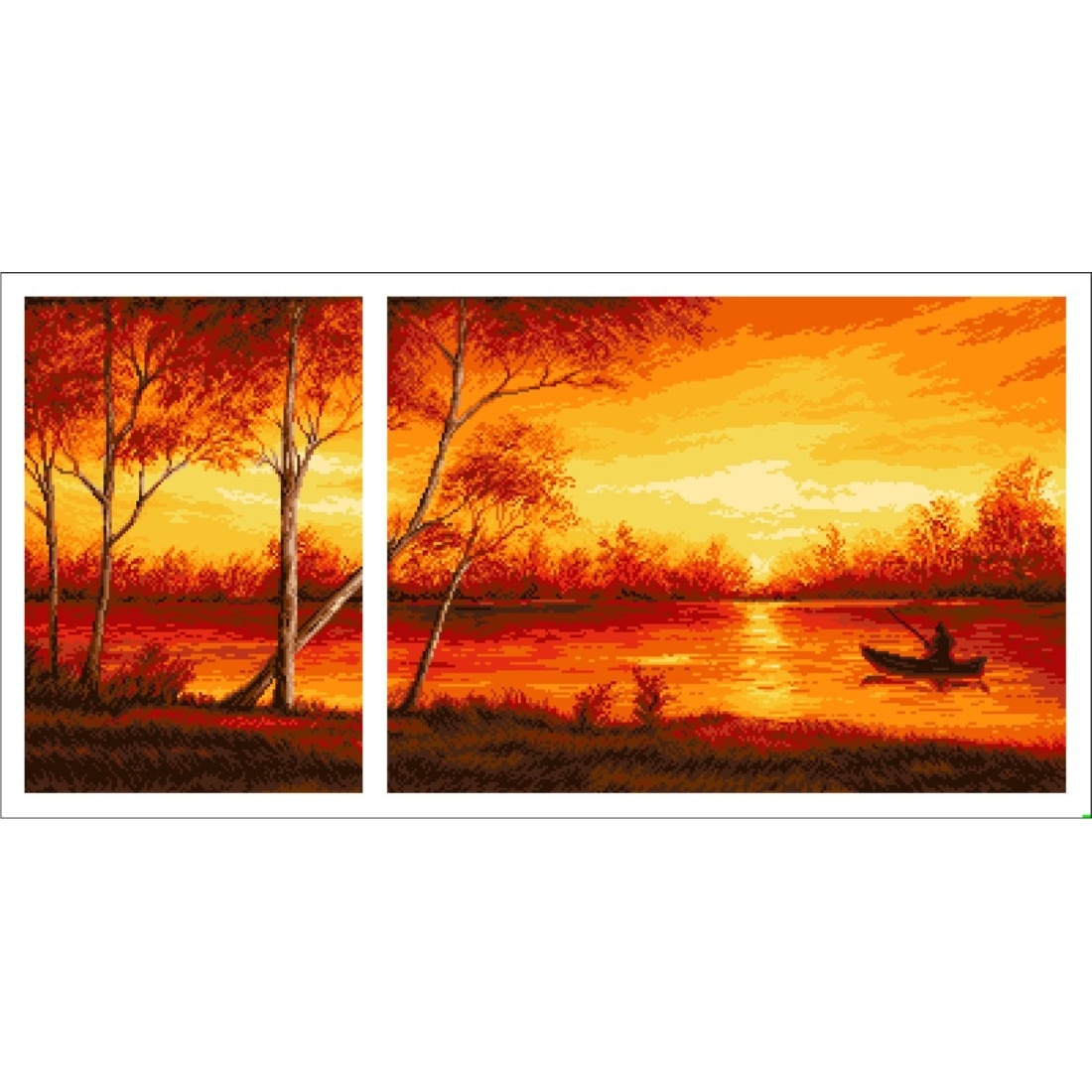 Mirage in the twilight - gobelinkészlet fekete-fehér ábrával - eMAG.hu