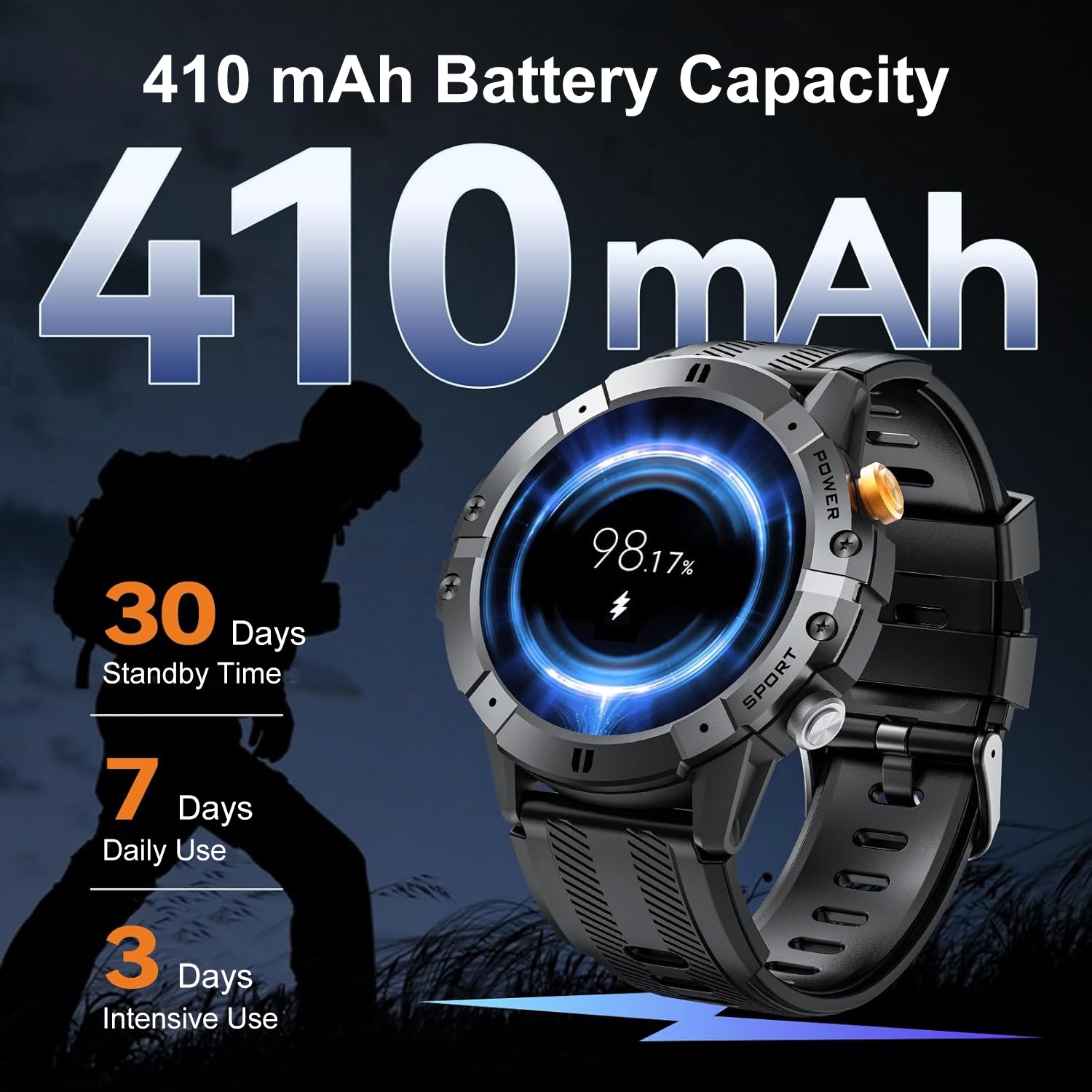 Smartwatch CUBOT Watch C29, Ecran AMOLED 1.52", Ceas inteligent pentru ...