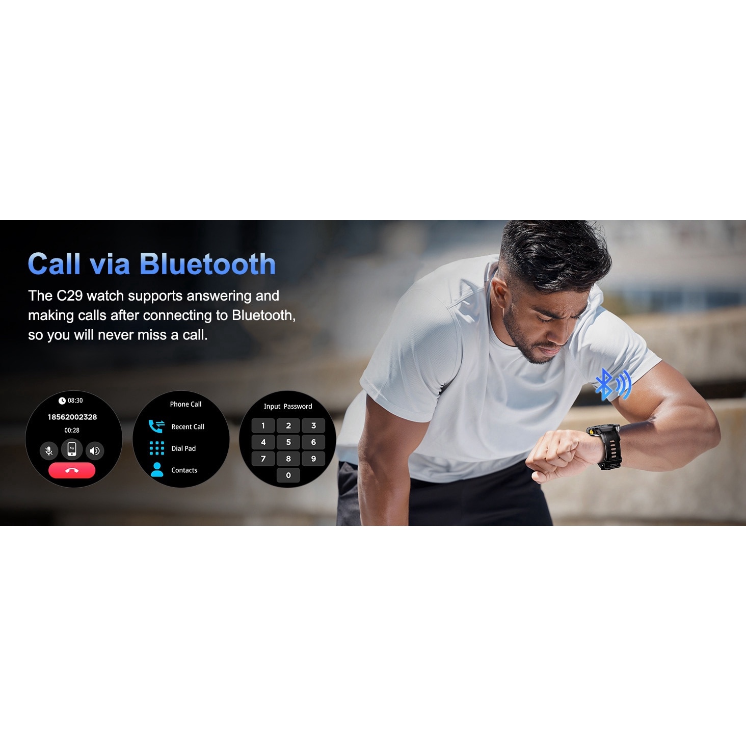 Smartwatch CUBOT Watch C29, Ecran AMOLED 1.52", Ceas inteligent pentru ...