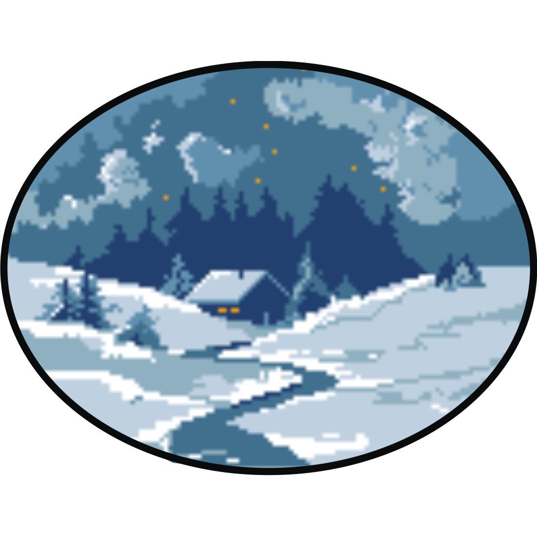 Troiene in munti - kit goblen cu panza imprimata - eMAG.ro