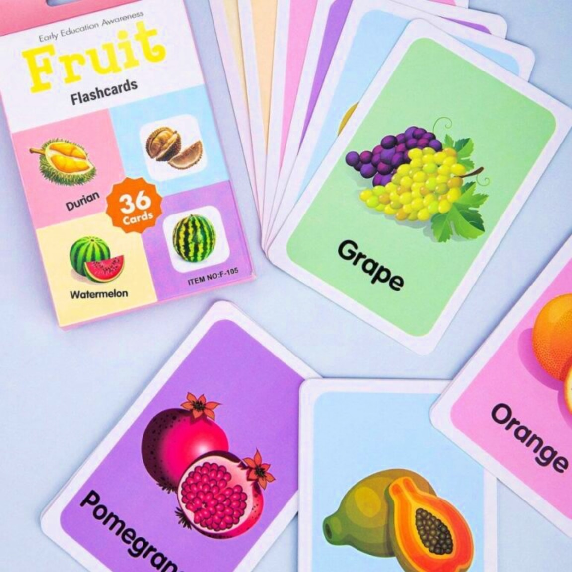 Set 36 carduri educative si interactive pentru invatarea fructelor in ...