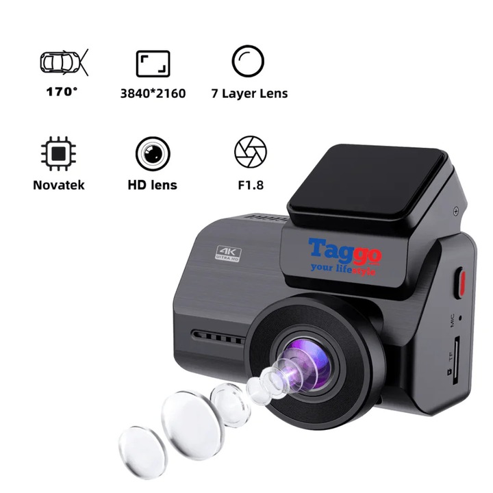 Camera Auto 4k Uhd Camera Spate 1080p Gps Wifi 5g Viziune Nocturna 5313