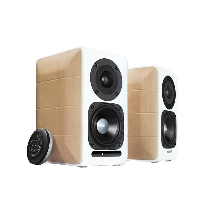 Boxe EDIFIER 2.0, telecomanda wireless, volum, bass, treble, USB-C ...